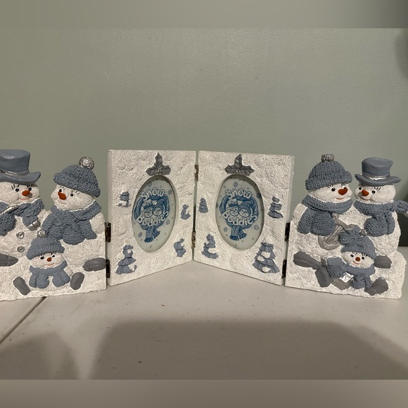 snow buddies | Accents | Vintage Encore 998 Snow Buddies Snowman Family ...